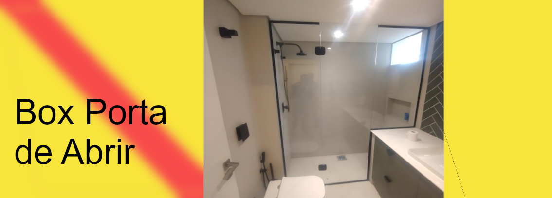 Box de Banheiro Porta de Abrir | Canada Vidros